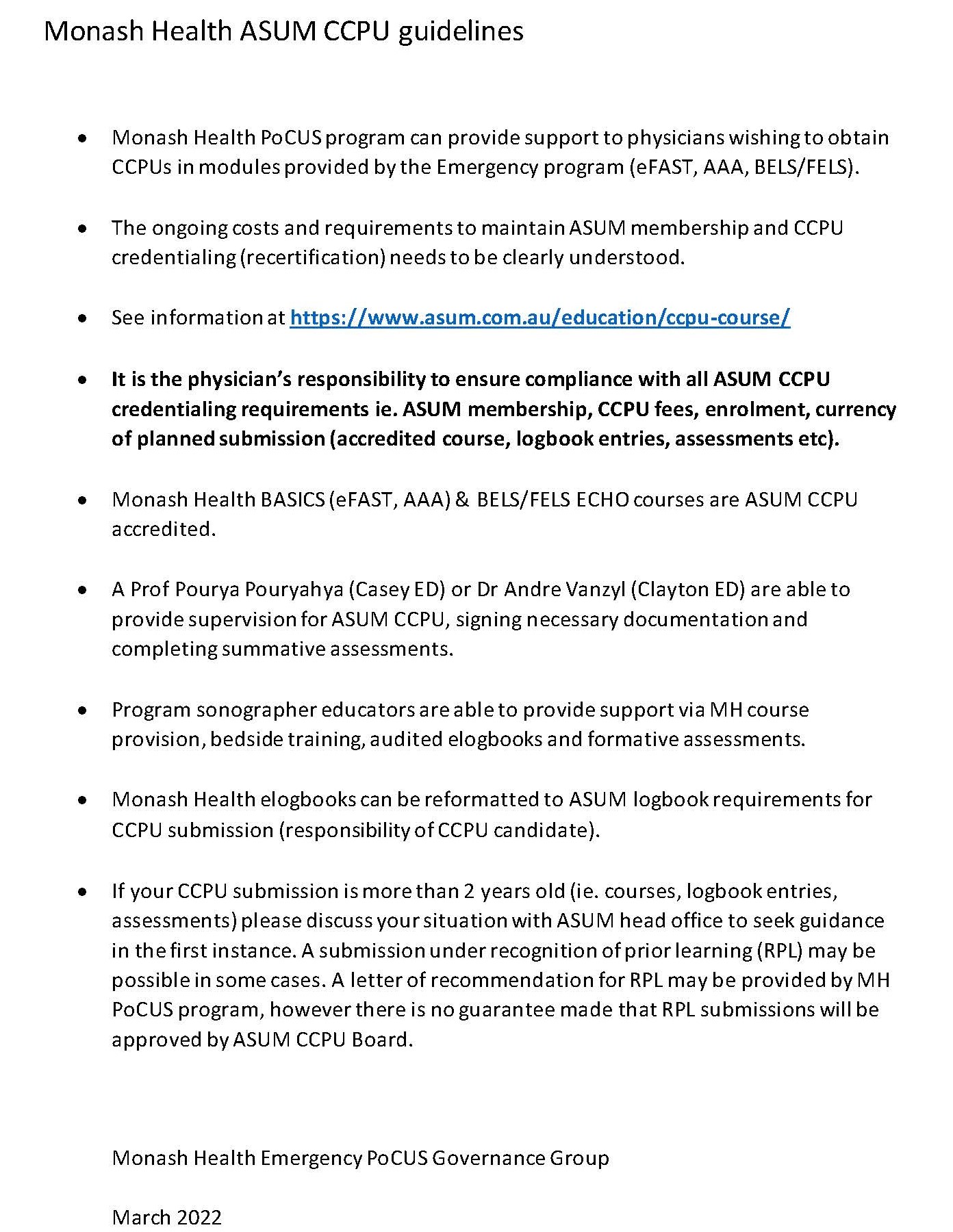 EXTERNAL CREDENTIALS